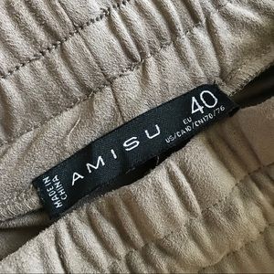 Amisu | Pants & Jumpsuits | Amisu Faux Suede Joggers | Poshmark